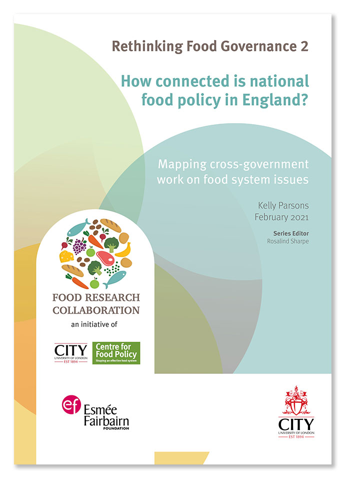 How connected is national food policy in England? Mapping cross ...
